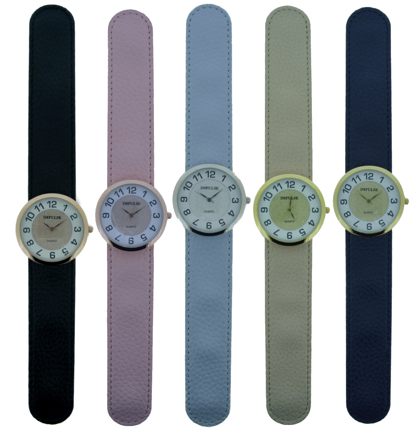 IMP042 - 35MM GLITTER SLAP WATCHES - Atlantic Accessories